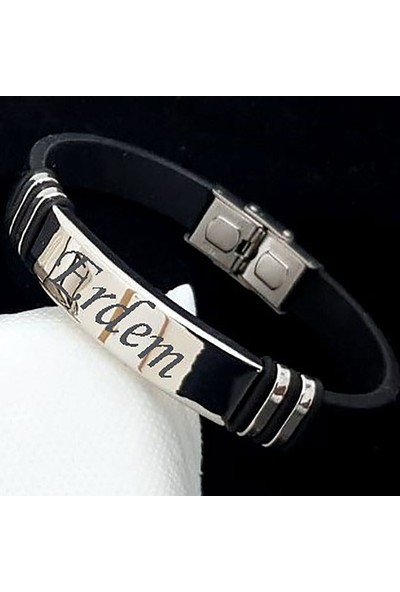 Giftolove Isimli Silikon/çelik Bileklik Özel Kutusunda