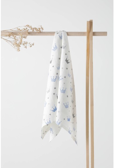 Favora Favora Çok Amaçlı Müslin Örtü 90 x 100 cm - Mavi