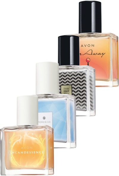 Avon Incandessence Little Black Dress Far Away ve Perceive Parfüm Paketi
