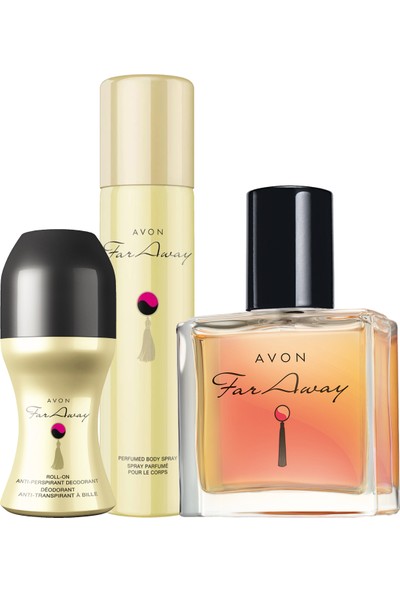 Avon Far Away Dedorant Rollon Üçlü Set Avon Far Away Dedorant Rollon Üçlü Set