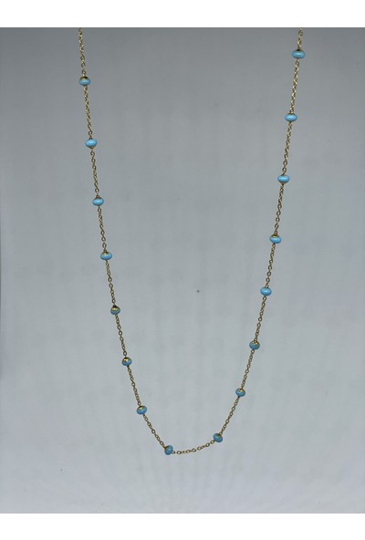 Mers Çelik Mavi Boncuk Kolye Mers Çelik Mavi Boncuk Kolye