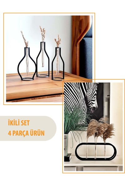 Proud Wave 2'li Set Dekoratif Metal Vintage Vazo Konsol Aksesuarı Hediyelik Eşya Salon Dekorasyon Proud Wave 2'li Set Dekoratif Metal Vintage Vazo Konsol Aksesuarı Hediyelik Eşya Salon Dekorasyon