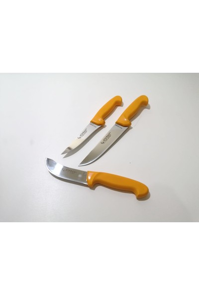 Atasan SEDEFAVM38 Atasan Gold Mutfak Kasap Bıçağı 3'lü Set SDF-630 Atasan SEDEFAVM38 Atasan Gold Mutfak Kasap Bıçağı 3'lü Set SDF-630