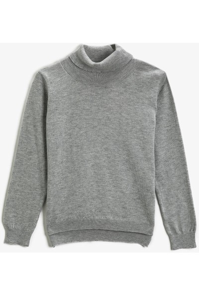 Koton Bisiklet Yaka Kazak Yakası Sim Detaylı Uzun Kollu