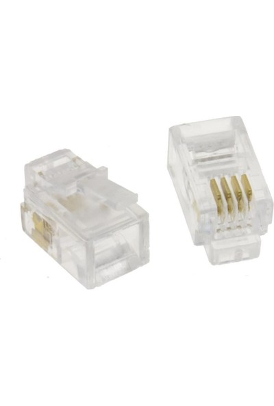 YKA 4p/4c Rj9 Jack 4 Pin 100 Adet