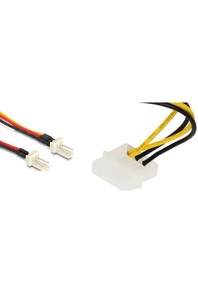 YKA Molex To 4 Pin Fan Çoklayıcı 2 Li YKA Molex To 4 Pin Fan Çoklayıcı 2 Li