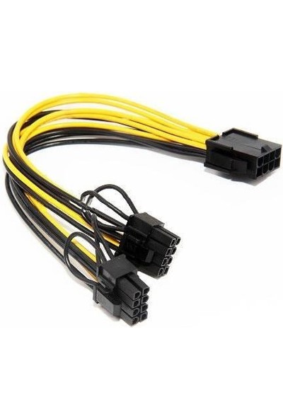 Yeka 8 Pin Ekran Kartı Power Çoklayıcı Kablosu Yeka 8 Pin Ekran Kartı Power Çoklayıcı Kablosu