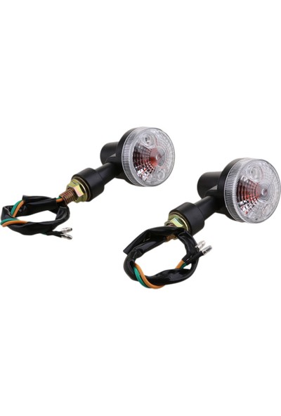 Homyl 12 V Evrensel Motosiklet Dönüş Sinyali Işık Yuvarlak Gösterge Lamba Tipi 2 (Yurt Dışından)