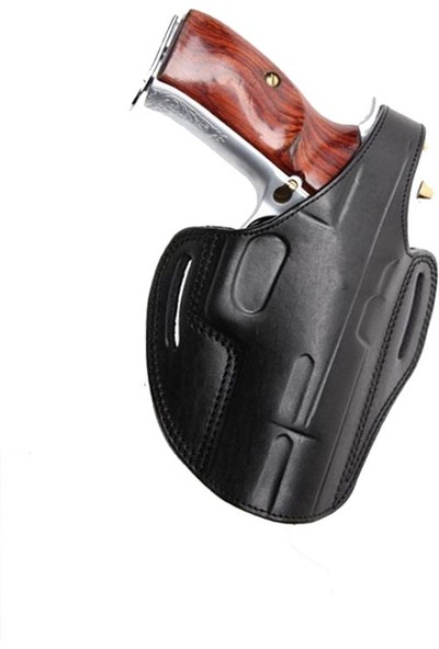 Asker Vadisi Sarsılmaz Mega Tam Kelebek Deri Tabanca Kılıfı