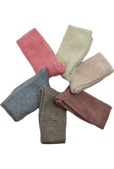 Passion Socks Kışlık Yumuşak Renkli Polar (Ters Havlu) Uzun Soket Çorap