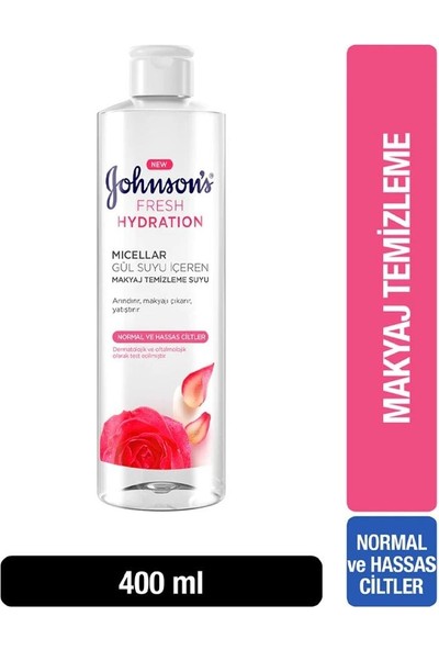 Johnsons Gül Suyu Özlü Micellar Makyaj Temizleme Suyu 400 ml