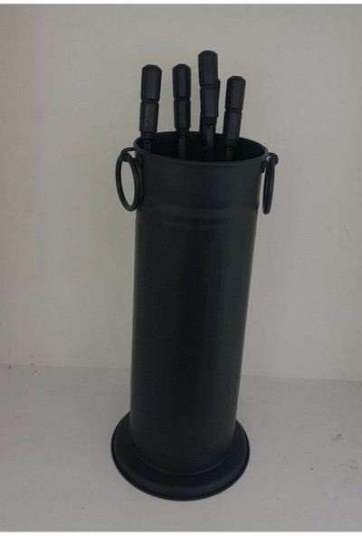 Kocher Concept Dekoratif Şömine Seti Mat Siyah Kocher Concept Dekoratif Şömine Seti Mat Siyah