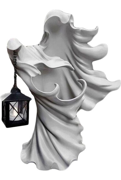 Dolity 20cm x 13cm Hayalet Figürlü Reçine Heykel (Yurt Dışından)