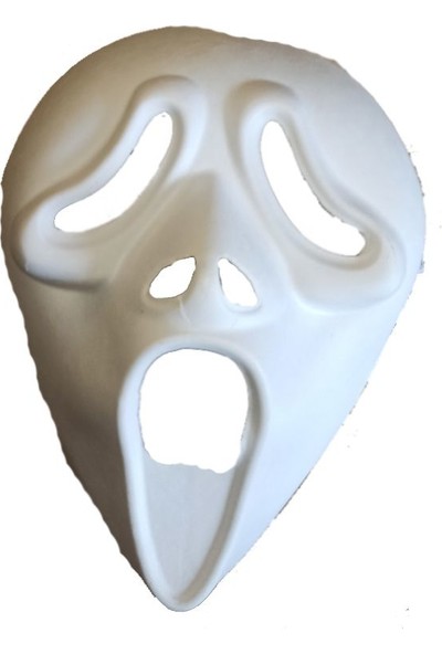 Pandoli Hayalet Çığlık Boyanabilir Tam Yüz Maske Karton