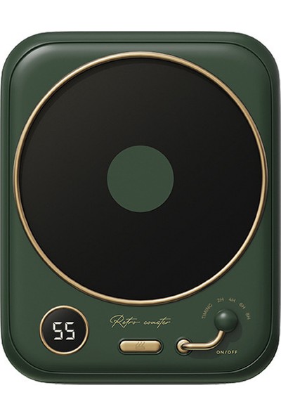 Sakuraa Retro Stil Zamanlayıcılı Isıtıcı - Yeşil (Yurt Dışından)