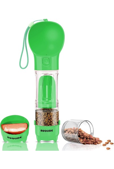 Yürüyüş Için Köpek Su Şişeleri, 4'ü 1 Arada Taşınabilir Pet Su Şişesi