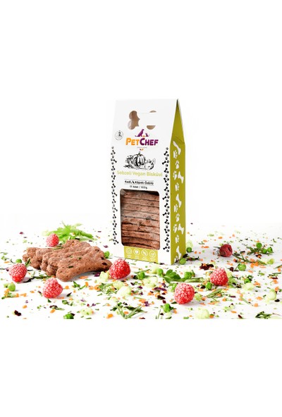 Petchef Köpek Sebzeli Vegan Ödül Bisküvisi (230 Gr)