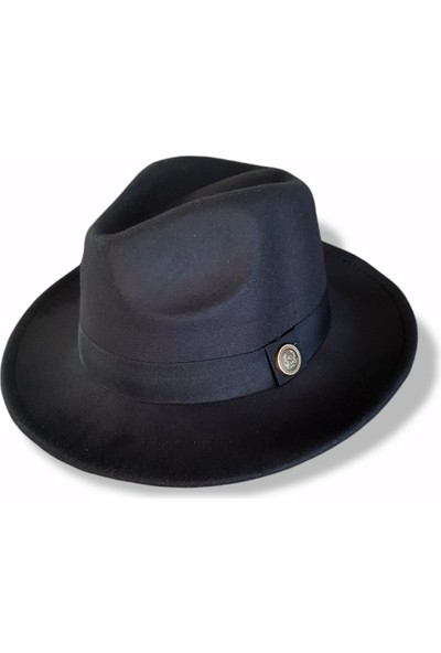 by.accessoriess Siyah Fötr Şapka