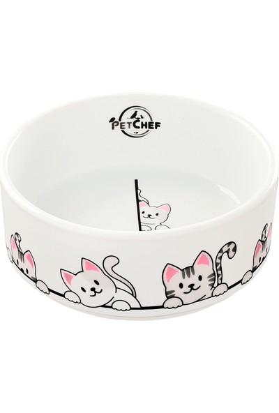 Pet Chef Petchef Porselen Kedi Mama Kabı 12 cm Pati