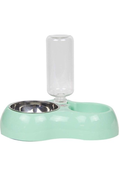 Çelik Köpek Kasesi Ayrılabilir Kendinden Dağıtılan Yerçekimi Pet Su Içici ve Besleyici, Otomatik Su Şişeli Pet Gıda Su Besleyici (Yurt Dışından)