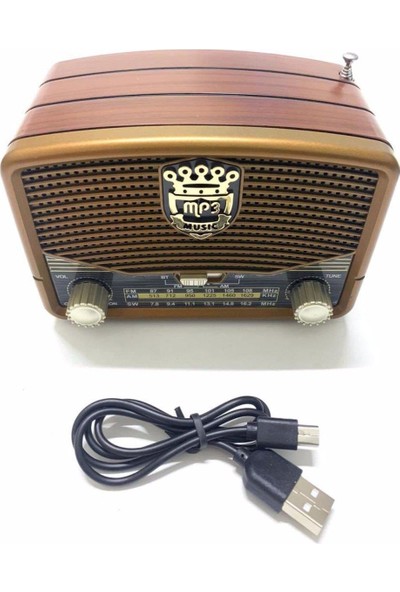 Calido Elektronik Radyo USB Sd Bluetooth Destekli Nostaljik Radyo Müzik Çalar Fm Radyo Mp3 RT-307 Calido Elektronik Radyo USB Sd Bluetooth Destekli Nostaljik Radyo Müzik Çalar Fm Radyo Mp3 RT-307