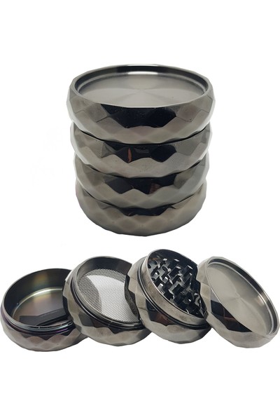 Falconetti Grinder Herbal Öğütücüsü Parçalayıcı 56 mm Gri Renk RB81SY