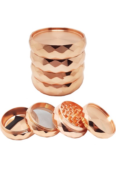 Falconetti Grinder Herbal Öğütücüsü Parçalayıcı Rose Renk 56 mm RB81RS Falconetti Grinder Herbal Öğütücüsü Parçalayıcı Rose Renk 56 mm RB81RS