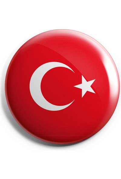 Hasbihal Türk Bayrağı Iğneli Çanta Rozeti