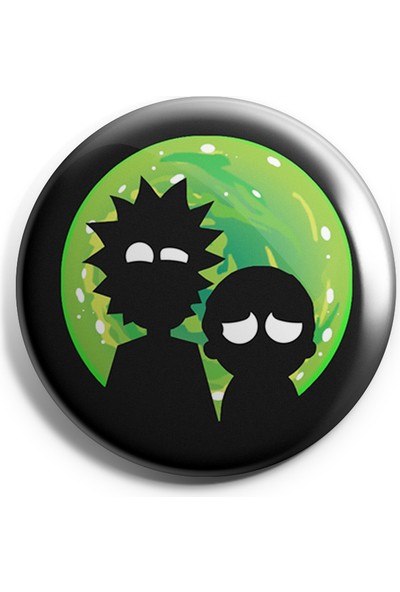Hasbihal Rıck And Morty V5 Iğneli Çanta Rozeti