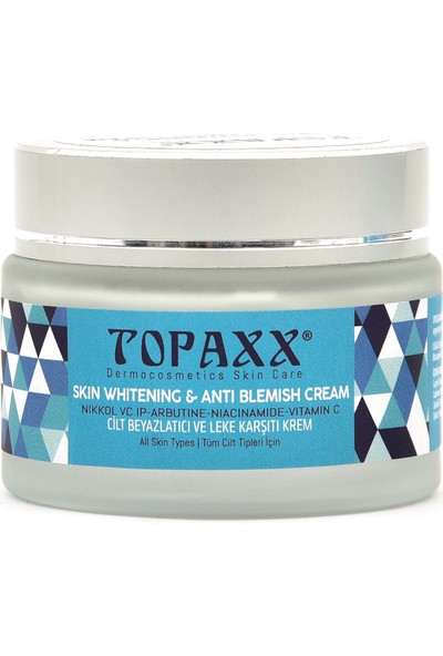 Topaxx Cilt Beyazlatıcı ve Leke Giderici Krem 50 ml