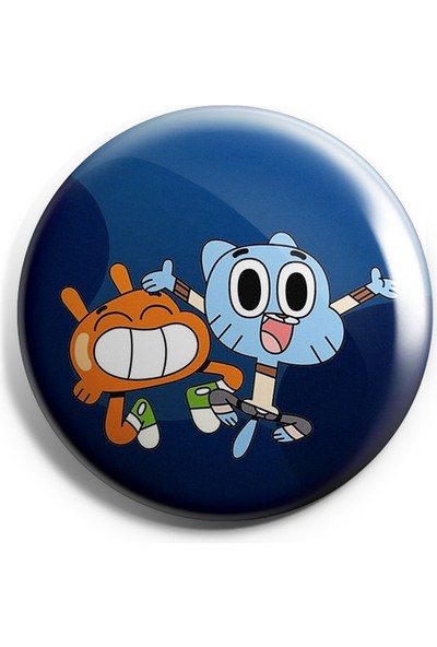 Hasbihal Gumball Iğneli Çanta Rozeti