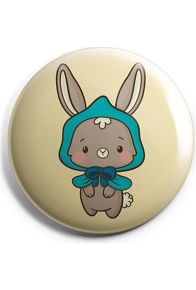 Hasbihal Tavşan Iğneli Çanta Rozeti