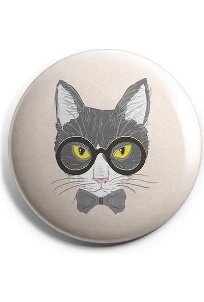 Hasbihal Kedi Iğneli Çanta Rozeti Hasbihal Kedi Iğneli Çanta Rozeti