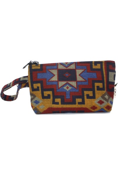 Self Bag Etnik Desenli Bilek Çantası