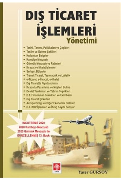 Dış Ticaret İşlemleri Yönetimi - Yaser Gürsoy