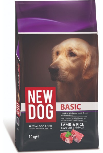 New Dog Kuzu Etli - Pirinçli Yetişkin Köpek Maması 10 kg