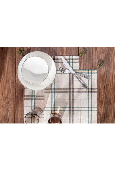 English Home Orbit Pamuk 2'li Amerikan Servıs 30 x 45 cm Bej - Yeşil English Home Orbit Pamuk 2'li Amerikan Servıs 30 x 45 cm Bej - Yeşil