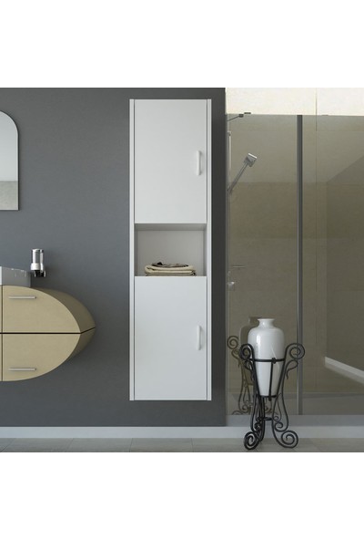 Goldberg Aker Asma Dolap Yeni-Beyaz