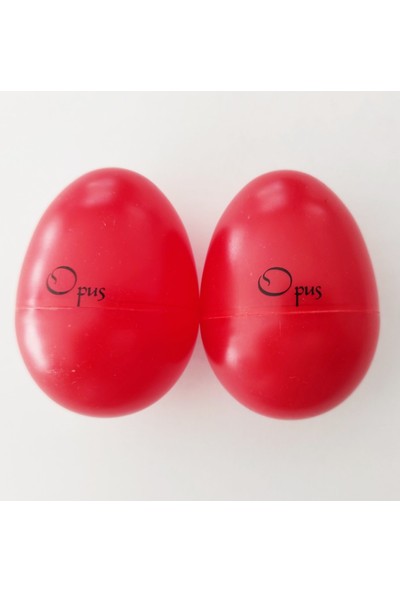 Opus P-3rd Plastik Yumurta Marakas 1 Çift Kırmızı Shaker Opus P-3rd Plastik Yumurta Marakas 1 Çift Kırmızı Shaker