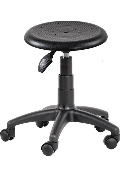 Okul Store Monoblok Döner Tekerlekli Amortisörlü Laboratuvar Taburesi