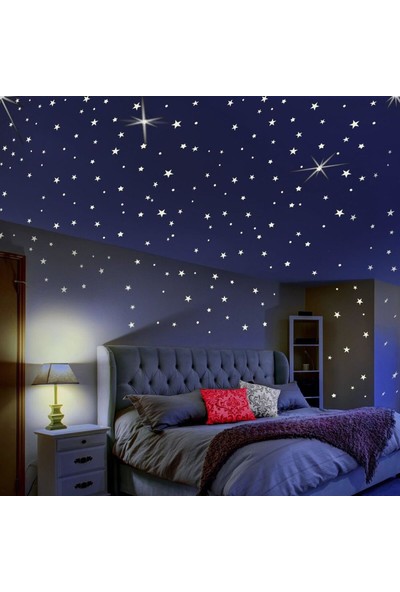 For You 24LÜ Ay Yıldız Tasarımlı Fosforlu Duvar Süsü