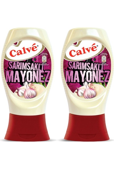 Calve Sarımsaklı Mayonez 245 gr x 2 Adet Calve Sarımsaklı Mayonez 245 gr x 2 Adet