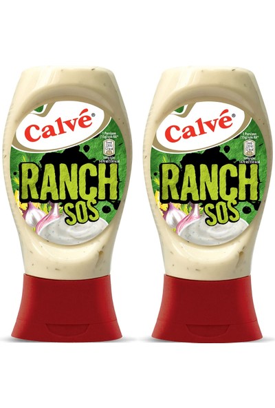 Calve Ranch Sos 245 gr x 2 Adet Calve Ranch Sos 245 gr x 2 Adet