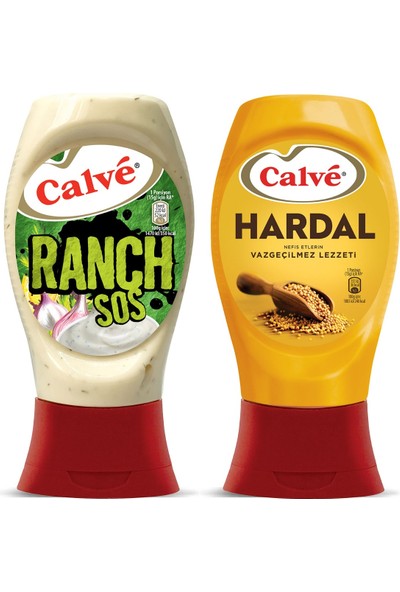 Calve Ranch Sos 245 gr & Hardal 250 gr Calve Ranch Sos 245 gr & Hardal 250 gr