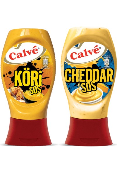 Calve Köri Sos 260 gr & Cheddar Sos 240 gr Calve Köri Sos 260 gr & Cheddar Sos 240 gr