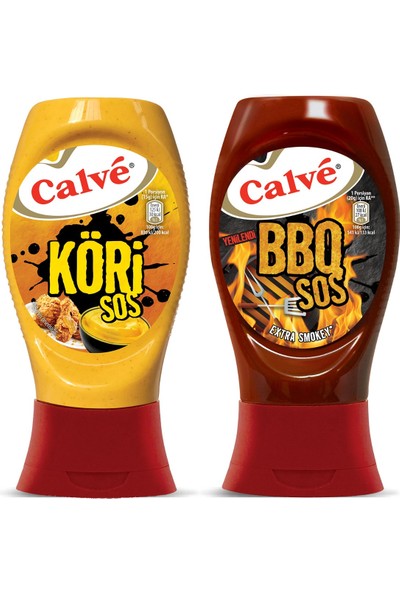 Calve Köri Sos 260 gr & Barbekü Sos 290 gr