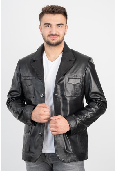 Derinss DER233 Erkek Siyah Mont