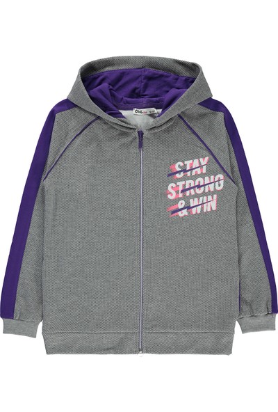 Civil Girls Kız Çocuk Kapüşonlu Hırka 10-13 Yaş Grimelanj