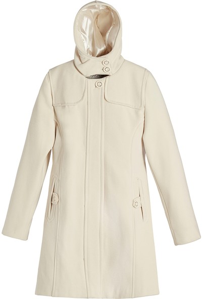 Men Anorak Garson Krem Kapişonlu Kız Kaşe Men Anorak Garson Krem Kapişonlu Kız Kaşe