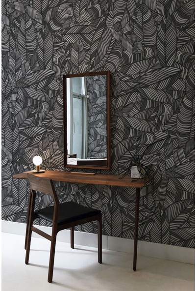 Duvar Kağıdı Marketi Küçük Yaprak Desenli 3D Duvar Kağıdı